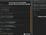 In Java How To Convert Byte Array To String And String To Byte