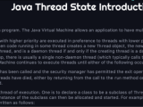 Java Thread State Introduction With Example Life Cycle Of A Thread