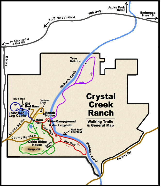 Walking Trails - Crystal Creek Ranch