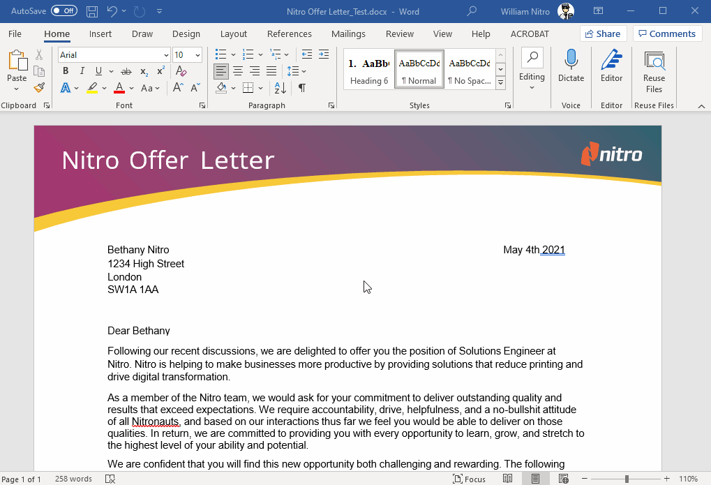 Note: The Nitro Sign for Word add-in is compatible with the following ...