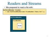 Java 6 I O Streams Cs 2113 Software Engineering Fall 2018
