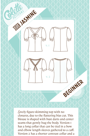 Making Colette Patterns Jasmine Top