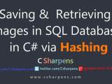 C Store And Retrieve Images In Sql Database With Hashing C Sharpens