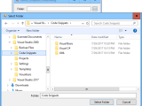 C Helper Use A Standard Windows Dialog To Let The User Select Folders