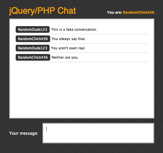 Building A Jqueryphp Powered Chat Room Css Tricks Css Tricks 