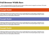 Full Browser Width Bars Css Tricks