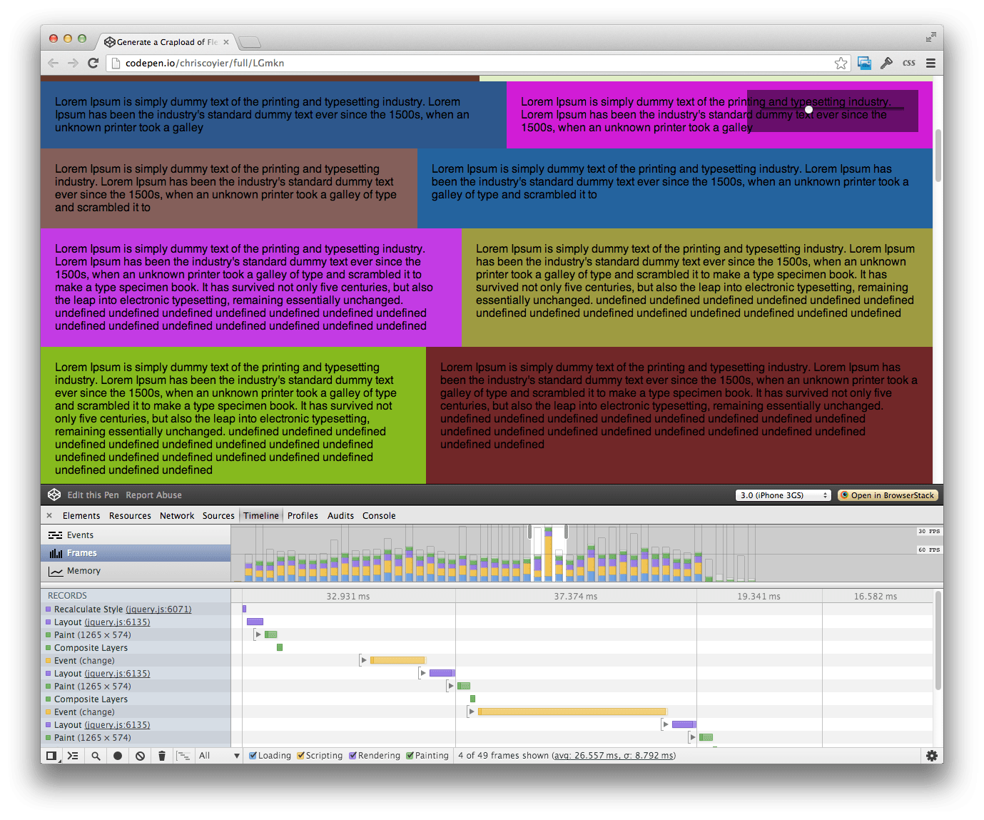 Does Flexbox Have A Performance Problem Css Tricks Css Tricks 