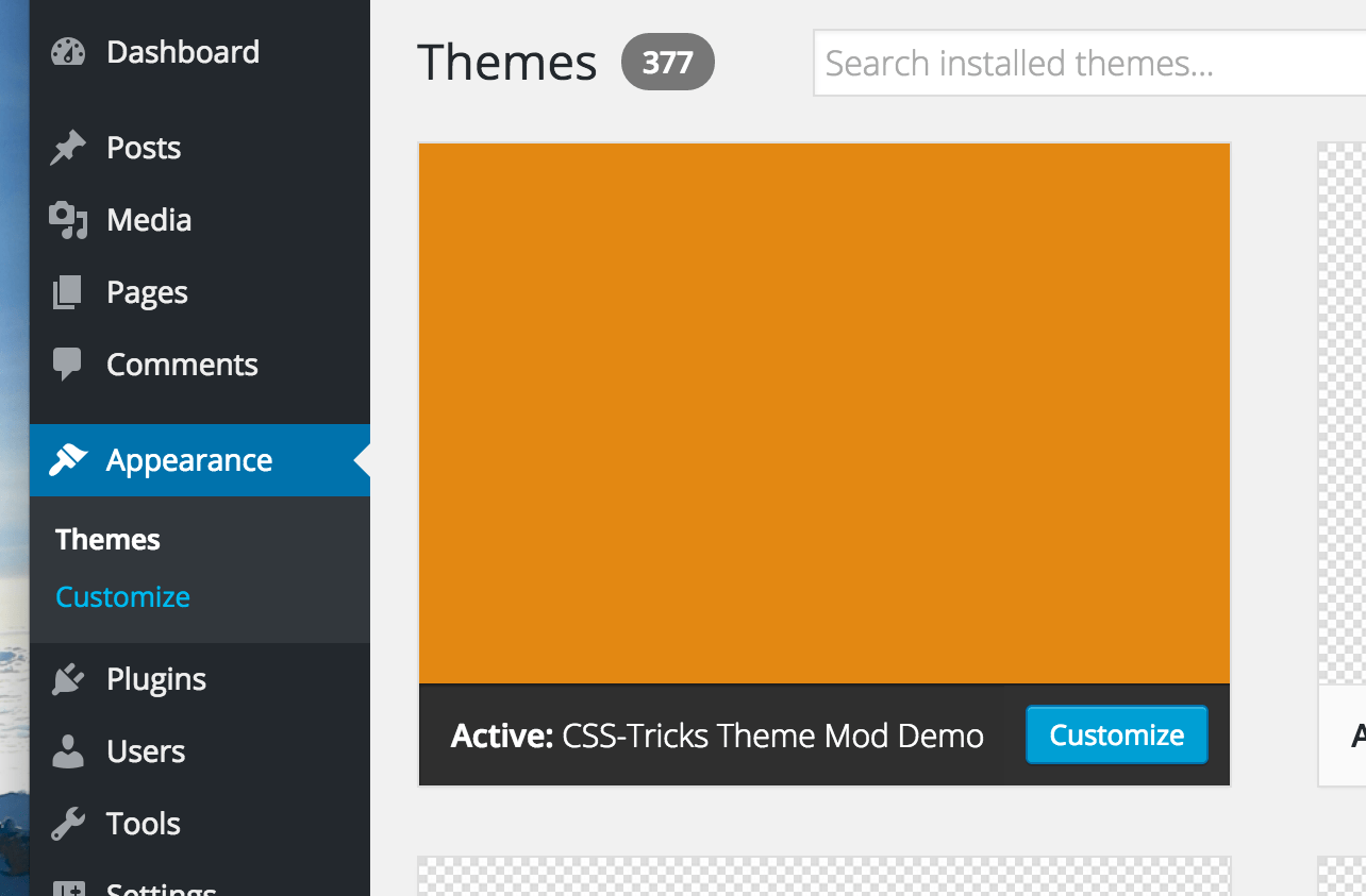 Getting Started With The Wordpress Customizer Css Tricks Css Tricks 6341