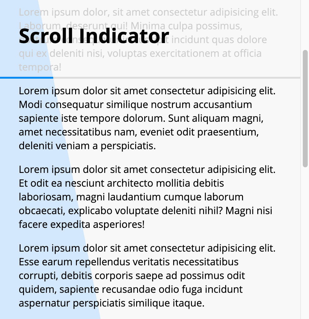 Scroll Indicator - CSS-Tricks
