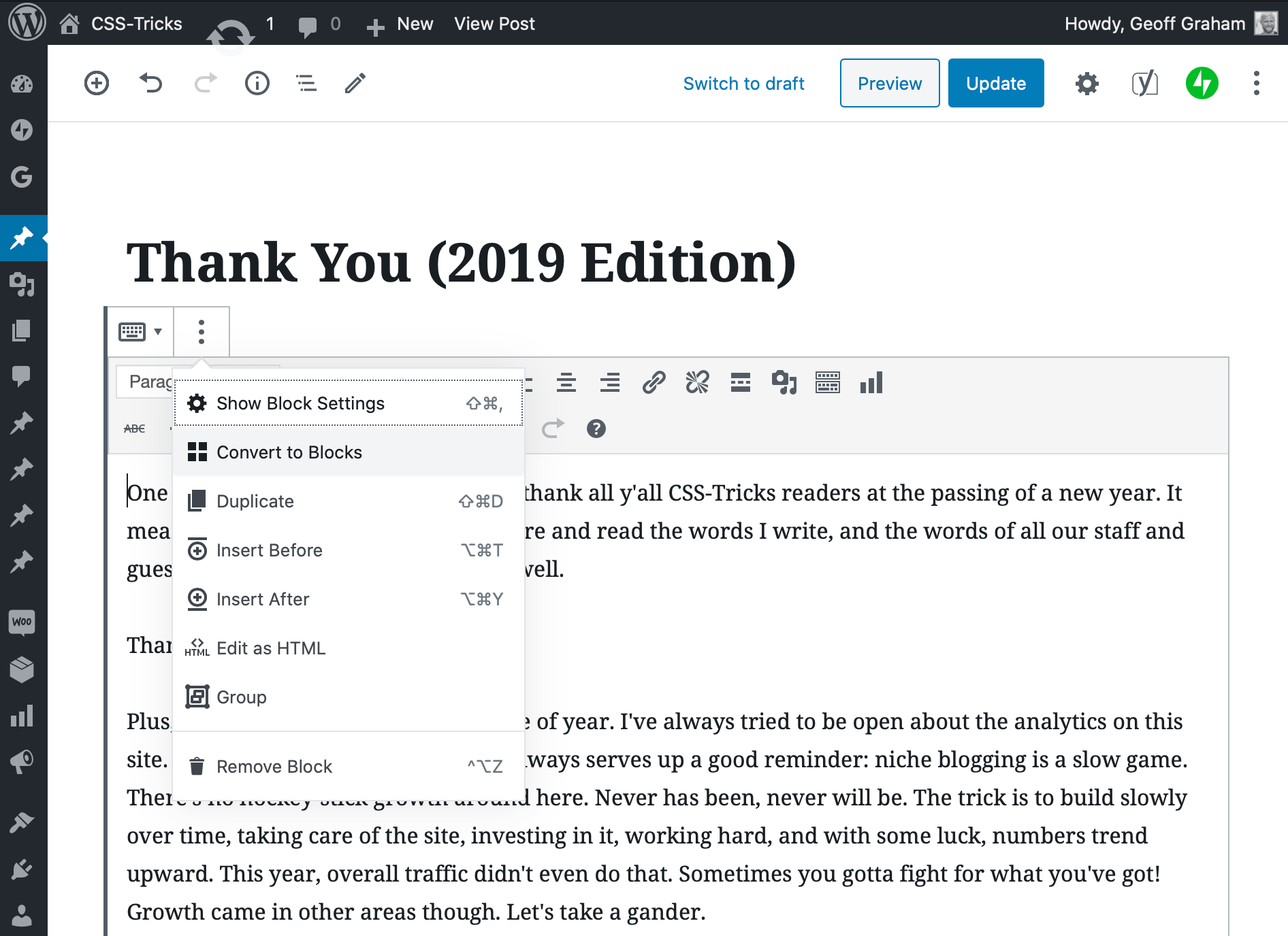 Wordpress Block Transforms Css Tricks 8402