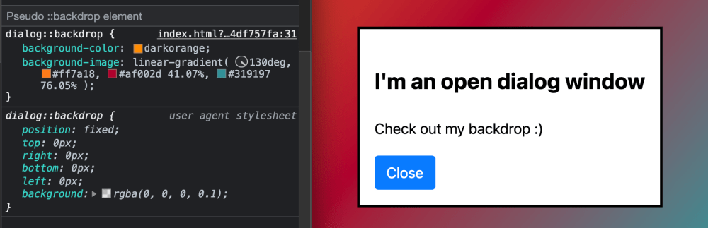 ::backdrop | CSS-Tricks