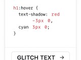 Create A Glitch Text Effect With Pure Css Css Lab42 Collection Of