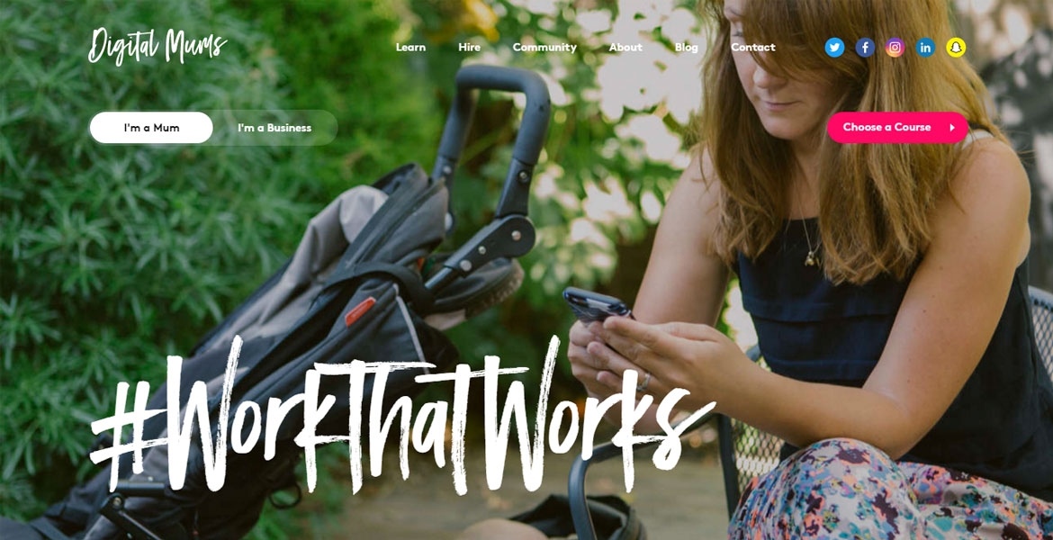 Digital Mums - CSS Nectar CSS Gallery