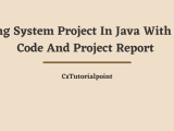 Banking System Project In Java With Source Code And Project Report