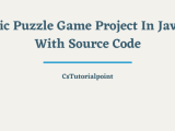 Pic Puzzle Game Project In Java With Source Code Free Download