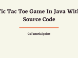Tic Tac Toe Game In Java With Source Code Free Download