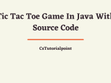 Tic Tac Toe Game In Java With Source Code Free Download