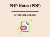 Php Notes Download Php Notes Pdf