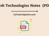 Web Technologies Notes Download Web Technologies Notes Pdf