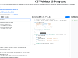 Csv Validator Js Playground Validate Your Csv Files