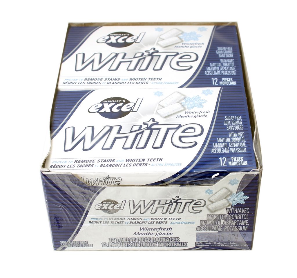 Excel White Sugar Free Winterfresh Gum 12piece - CTC Health