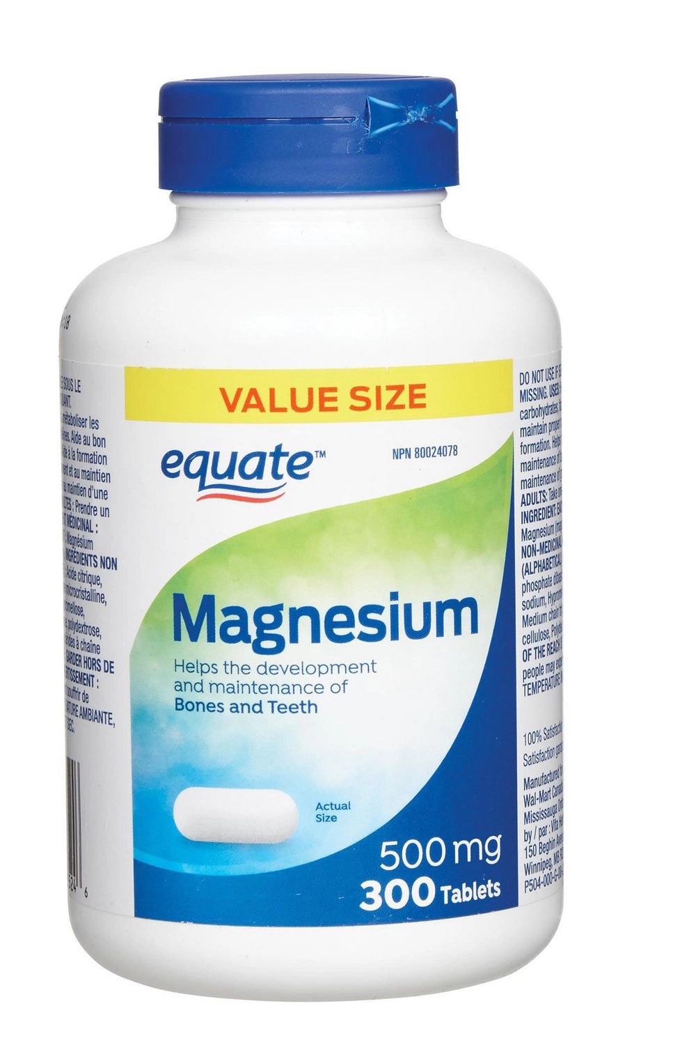 Equate Magnesium Oxide, 500mg 100 Tablets - CTC Health