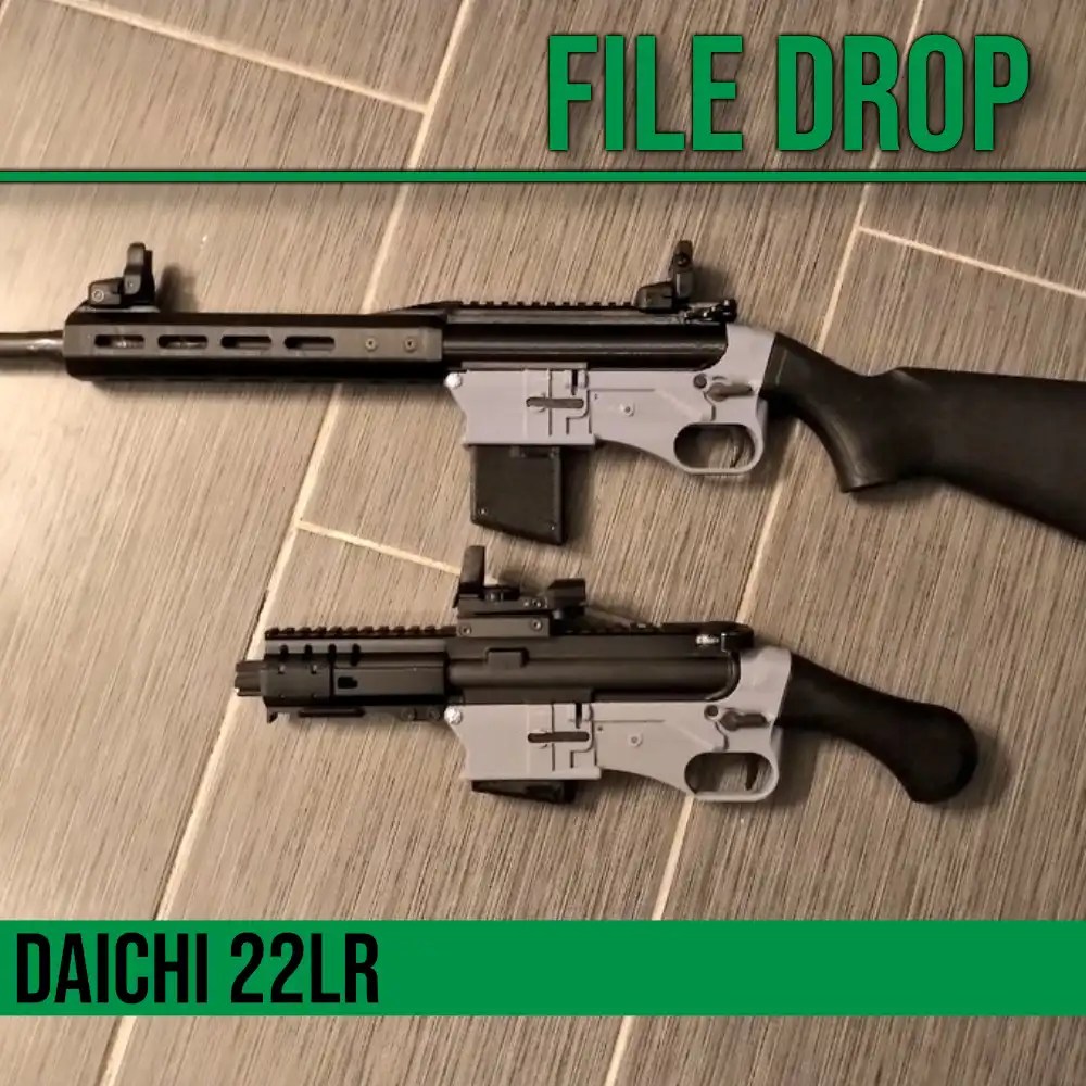 File Drop: Daichi 3D Printable 22lr AR15 Upper Receiver » CTRL+Pew