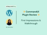 Commandui Plugin Review A Personal Take Tried Tested