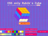 Css Only Rubiks Cube