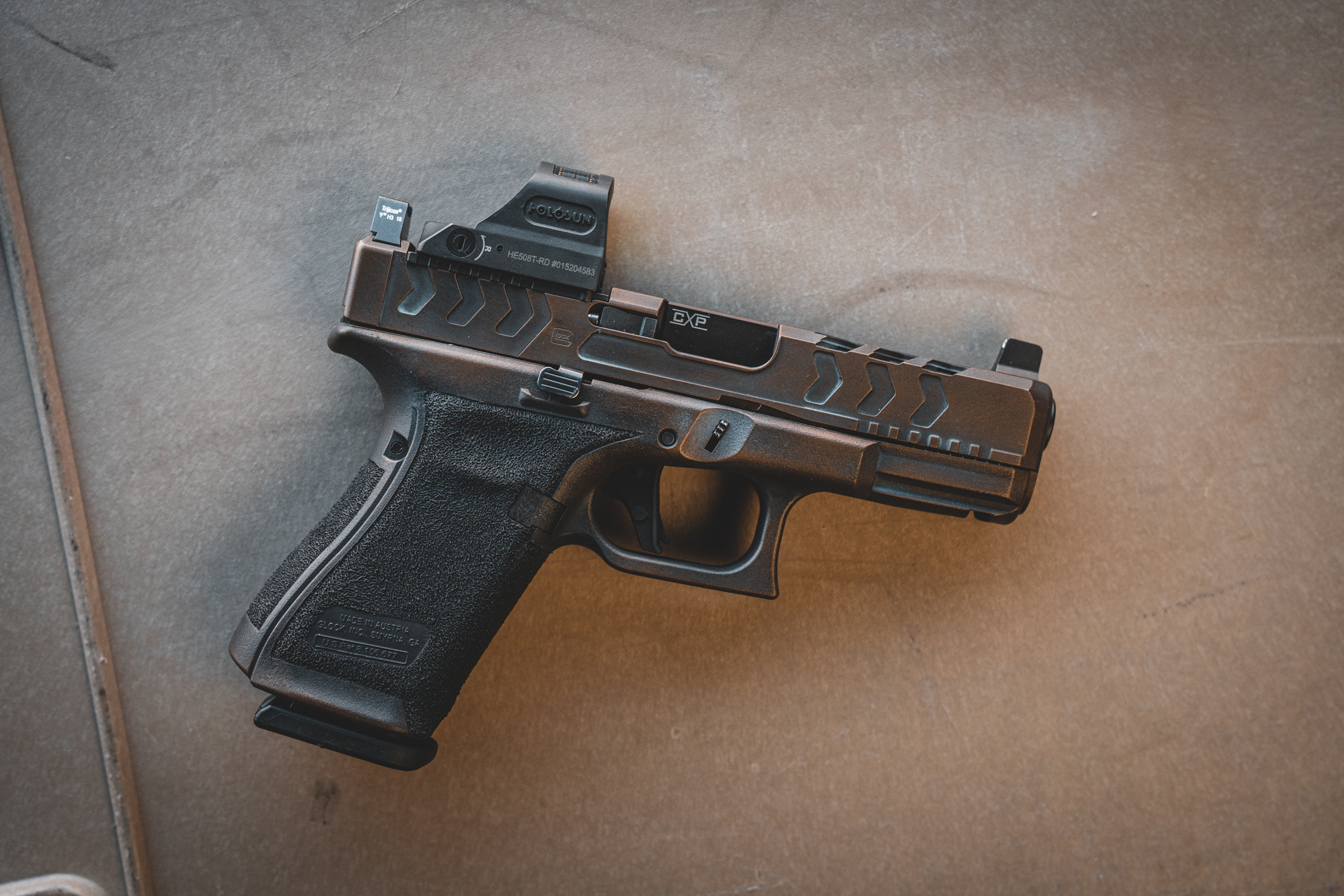 ‘Gladius’ – Slide Cut & Cerakote for Glock Not For 17L, 24, 34, 35, 40 ...