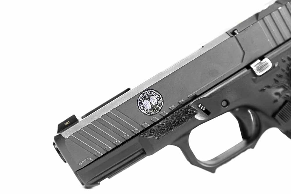 Laser Engraved image or logo on Slide – All Handguns – Culper Precision