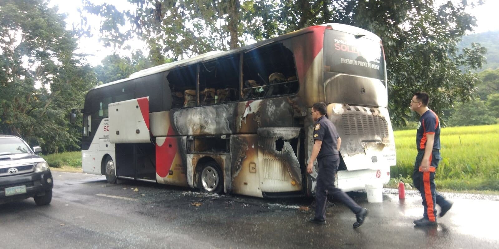 Solid North bus catches fire at La Union