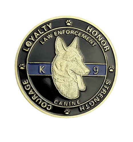 Custom K9 Challenge Coin - Custom yours & save 30%