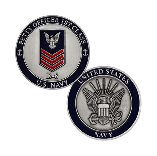 Custom Navy Ship Challenge Coins [30% Off]