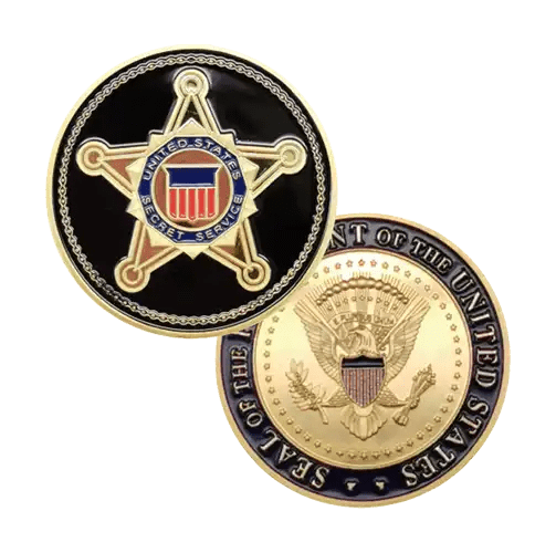 Custom Secret Service Challenge Coin | Order&Design online [30% off]