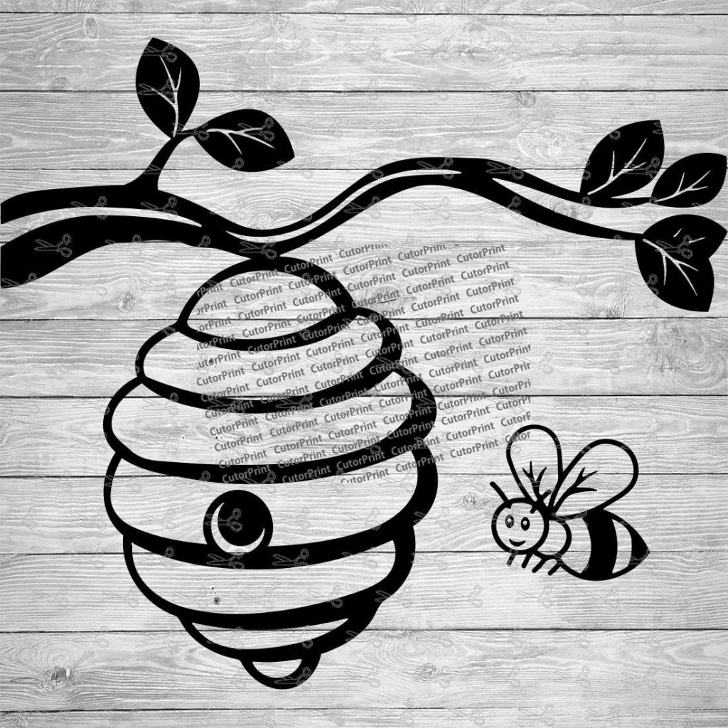 Bee And Hive SVG EPS PNG Files Digital Download Files For Cricut bee-and-hive-svg-eps-png-files-digital-download-files-for-cricut