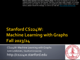 ёяфнstanford Cs224w Machine Learning With Graphs Bright Czy S Site