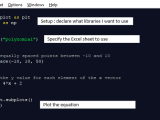 Plot An Equation In Excel Using Python My Online Training Hub