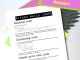 Python While Loop Programming Challenges Teaching Resources