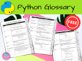 Python Glossary Teaching Resources