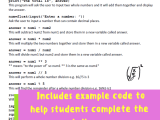 Python Mathematical Operators Programming Challenges Teaching Resources