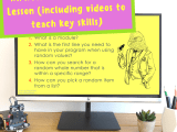 Python Random Values Lesson Teaching Resources
