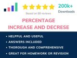 Percentage Increase And Decrease Teaching Resources