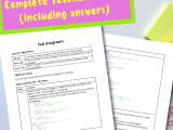 Python Subprograms Lesson Teaching Resources
