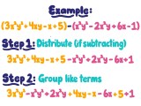 Adding And Subtacting Polynomials With Different Variables Expii