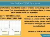 How To Use Count Function Exceldatapro