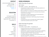 Devops Engineer Sample Resume
