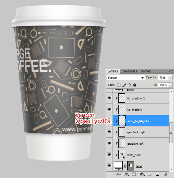 Create a Stylish Coffee Cup With Smart Objects | Tracytruong's Blog ...