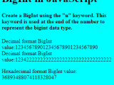 Bigint In Javascript Tpoint Tech