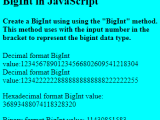 Bigint In Javascript Tpoint Tech